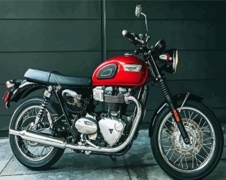 Triumph Bonneville Diamond Painting - PaintByDiamonds.ART