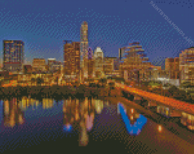 Austin Skyline Diamond Painting - PaintByDiamonds.ART