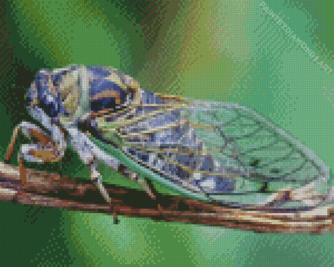 Cicadas Side View Diamond Painting - PaintByDiamonds.ART